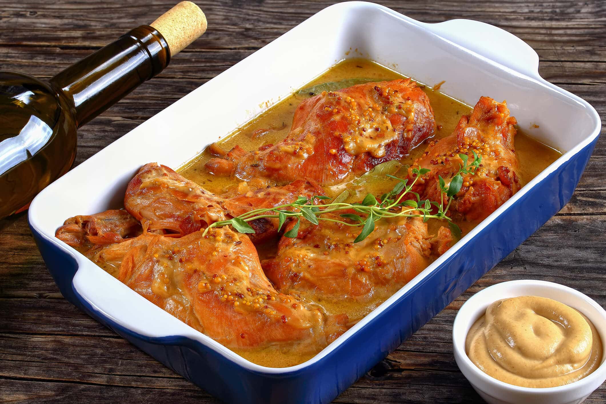 Receta con pernil de pollo fácil, a la parrilla y con salsa