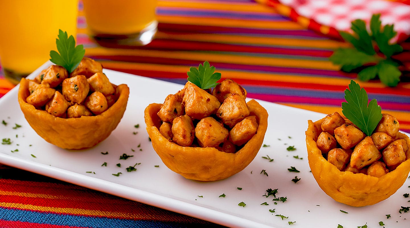 Cómo hacer canastas de plátano rellenas de pollo | Campollo